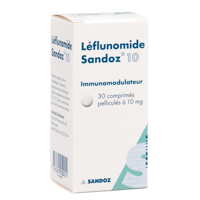 LEFLUNOMIDE Sandoz cpr pell 10 mg bte 30 pce | Commander en ligne
