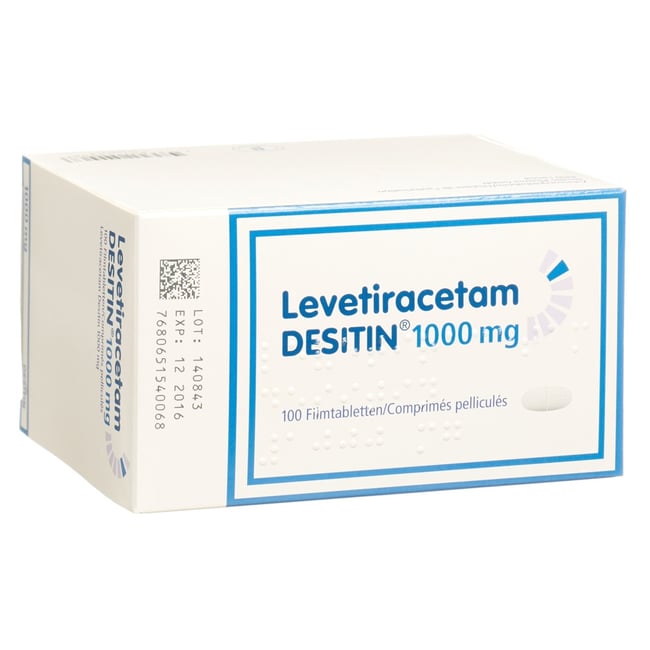 LEVETIRACETAM DESITIN Filmtabl 1000 mg Blist 100 Stk | Online bestellen
