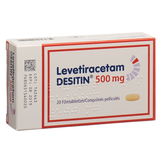 LEVETIRACETAM DESITIN Filmtabl 500 mg Blist 20 Stk | Online bestellen