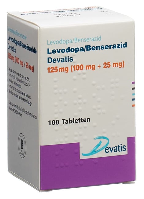 LEVODOPA/BENSERAZIDE Devatis Tabl 125 mg Fl 100 Stk | Online bestellen