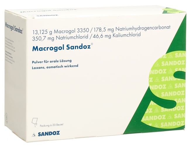 MACROGOL Sandoz Plv Btl 20 Stk | Online bestellen