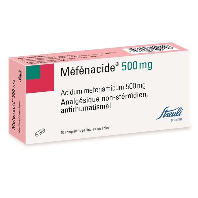 MEFENACIDE cpr pell 500 mg sécables blist 10 pce | Commander en ligne