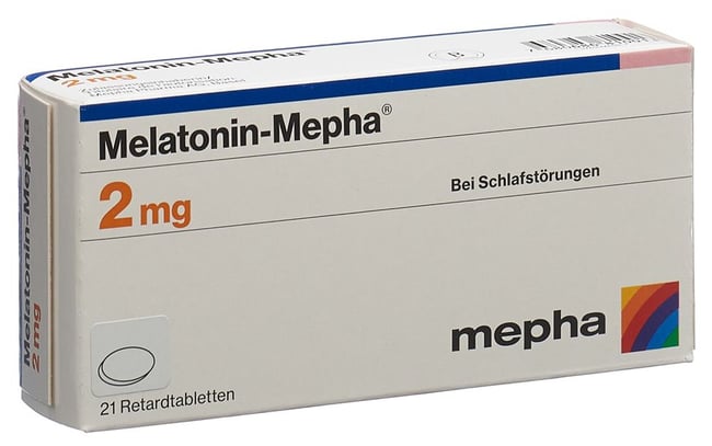 MELATONINE Mepha Ret Tabl 2 mg Blist 21 Stk | Online bestellen
