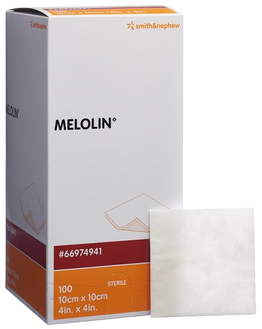 MELOLIN compresse absorbante 10x10cm stérile sach 1 pce | Commander en ...