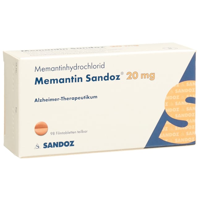 MEMANTINE Sandoz Filmtabl 20 mg Blist 98 Stk | Online bestellen