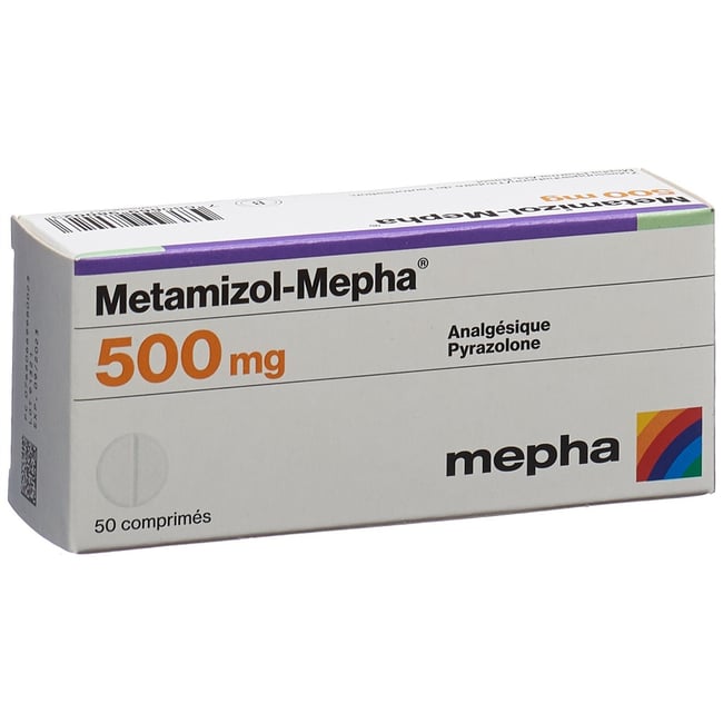 METAMIZOLE Mepha cpr 500 mg blist 50 pce | Commander en ligne