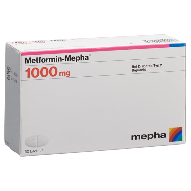 METFORMINE Mepha Filmtabl 1000 mg Blist 60 Stk | Online bestellen