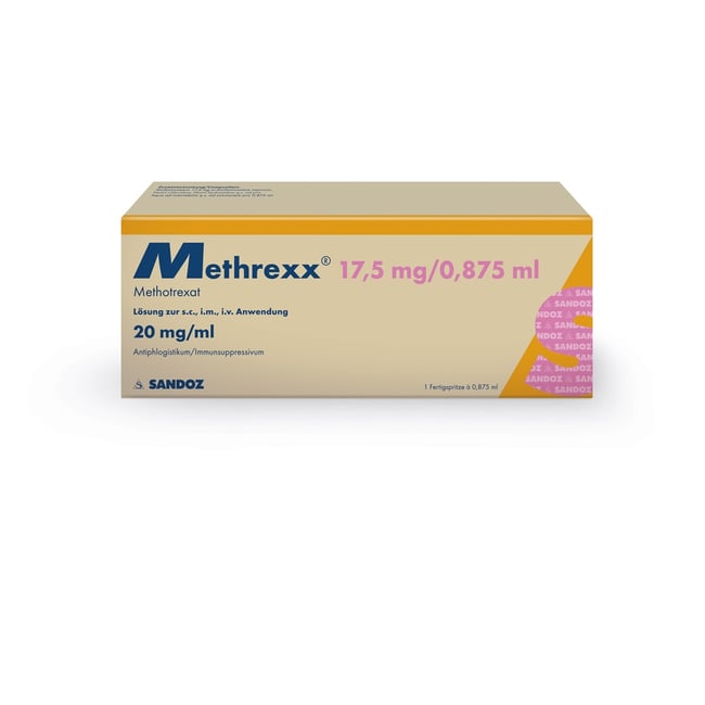 METHREXX Inj Lös 17.5 mg/0.875ml Fertspr 0.875 ml | Online bestellen