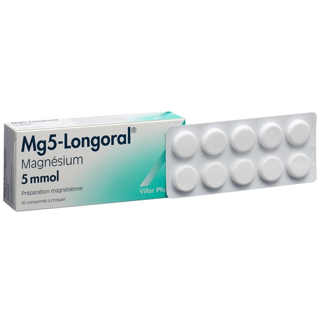 MG5-LONGORAL cpr croquer 5 mmol blist 50 pce | Commander en ligne