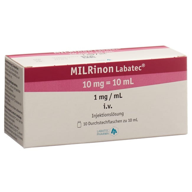 MILRINONE Labatec sol inj 10 mg/10ml flac 10 ml | Commander en ligne