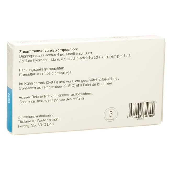 MINIRIN sol inj 4 mcg i.m./i.v. amp 1 ml | Commander en ligne