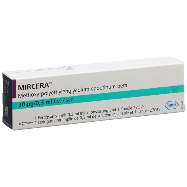 MIRCERA Inj Lös 30 mcg/0.3 ml Fertspr 1 Stk | Online bestellen