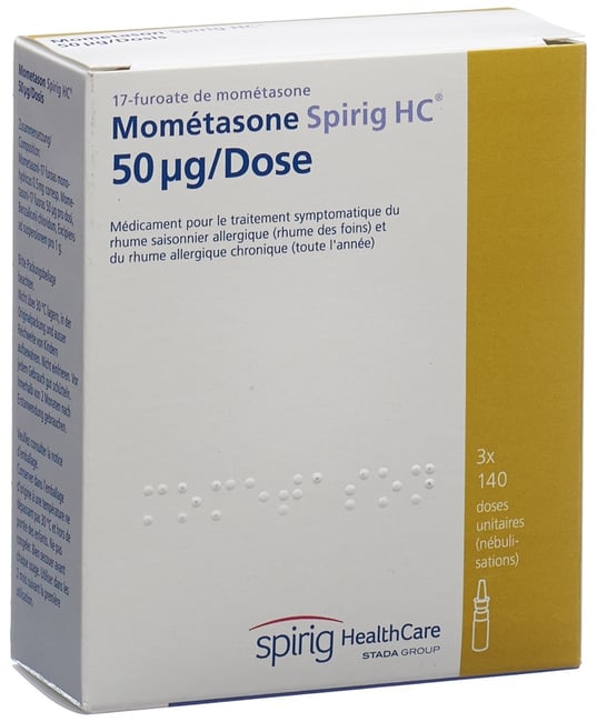 MOMETASONE Spirig HC Nasenspray 0.05 mg/Dosis Fl 140 Dos | Online bestellen