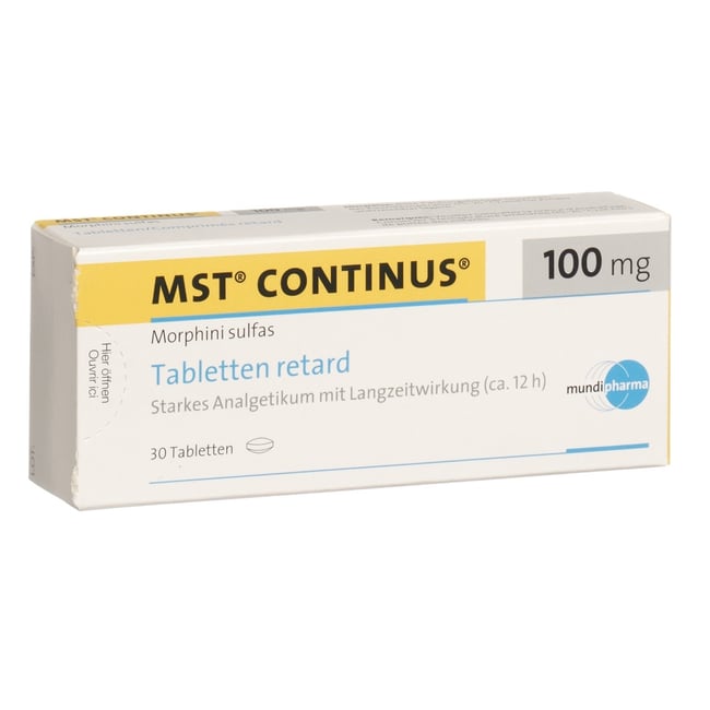 MST CONTINUS Ret Tabl 100 mg Blist 30 Stk | Online bestellen