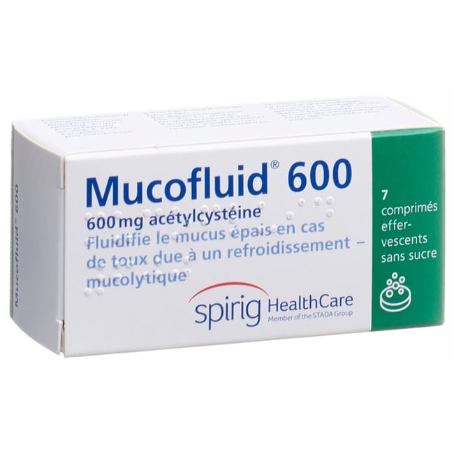 MUCOFLUID cpr eff 600 mg bte 7 pce | Commander en ligne