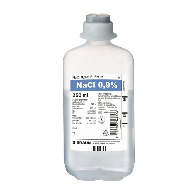 NACL Braun Inf Lös 0.9 % 250ml Ecoflac plus 10 Stk | Online bestellen
