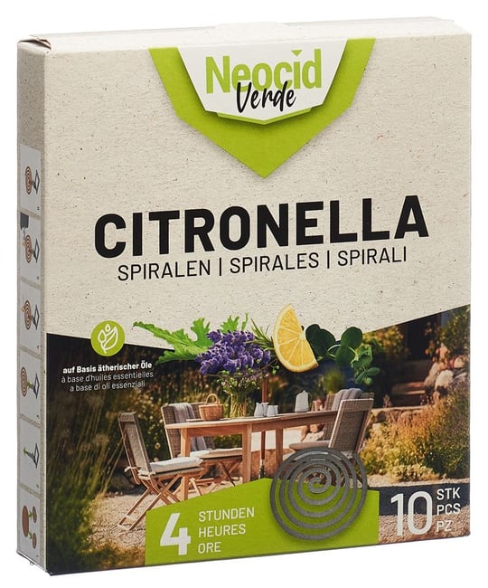 Neocid citronella spirales 10 pce | Commander en ligne
