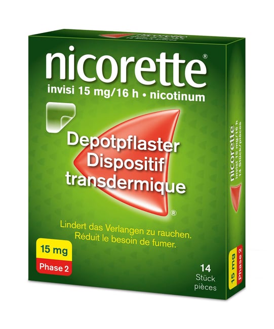 NICORETTE Invisi patch patchs mat 15 mg/16h 14 pce | Commander en ligne