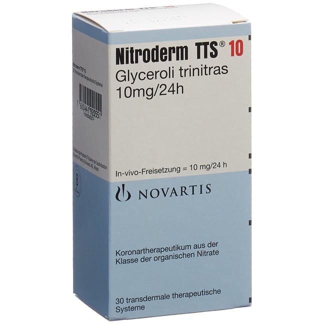 NITRODERM TTS 10 mg/24h Btl 30 Stk | Online bestellen