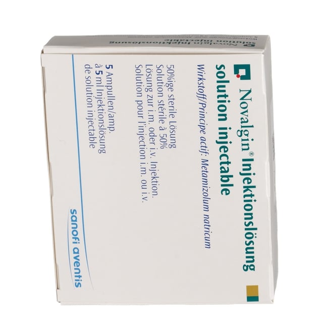 NOVALGIN Inj Lös 2.5 g/5ml i.m/i.v Amp 5 ml | Online bestellen