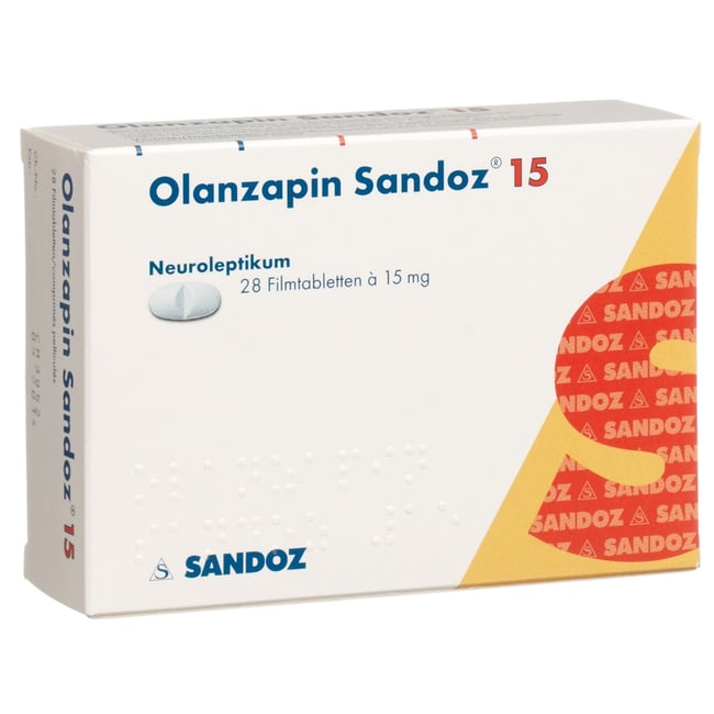 OLANZAPINE Sandoz cpr pell 15 mg blist 28 pce | Commander en ligne