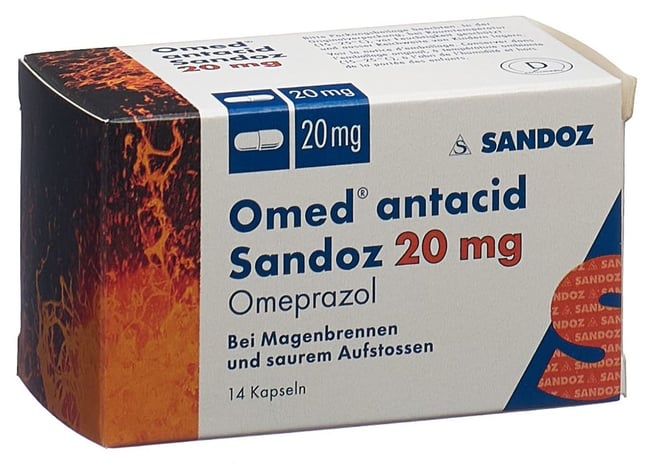 OMED antacid Sandoz caps 20 mg blist 14 pce | Commander en ligne
