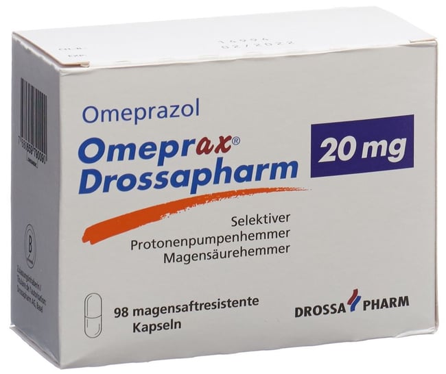 Omeprax Drossapharm Kaps 20 mg Ds 98 Stk | Online bestellen