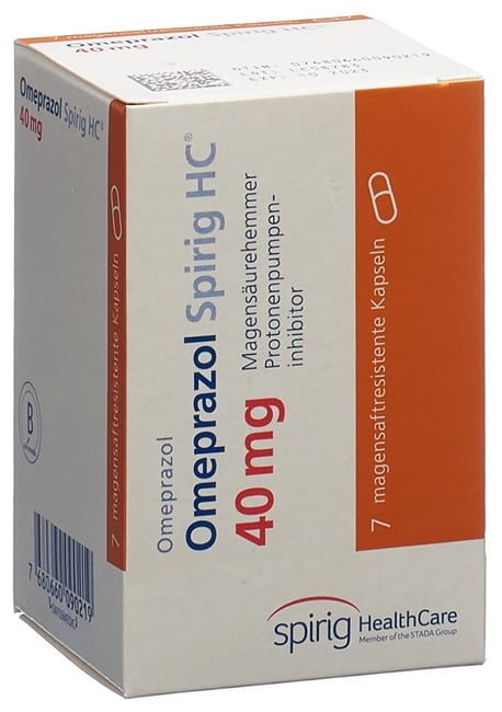 OMEPRAZOLE Spirig HC caps 40 mg bte 7 pce | Commander en ligne