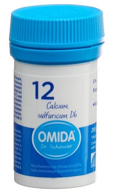 Omida no12 calcium sulfuricum cpr 6 D bte 20 g | Commander en ligne