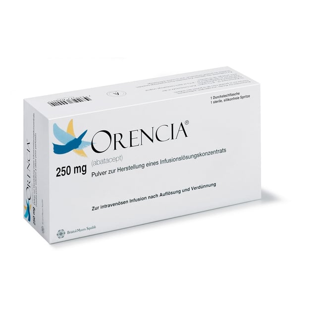 ORENCIA Trockensub 250 mg mit Spritze Durchstf 1 Stk | Online bestellen