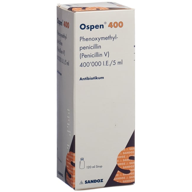 Ospen 400 sirop 400000 IE/5ml (n) fl 120 ml | Commander en ligne