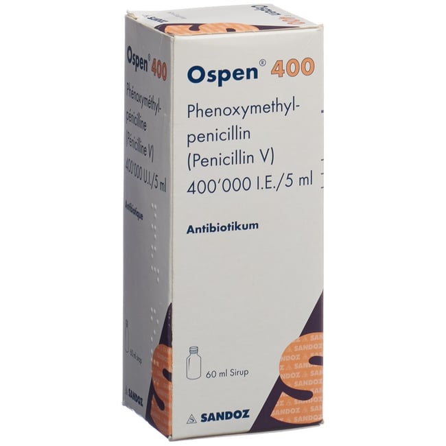 Ospen 400 sirop 400000 IE/5ml fl 60 ml | Commander en ligne
