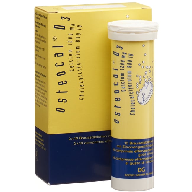 OSTEOCAL D3 Brausetabl 1200/800 Ds 20 Stk | Online bestellen