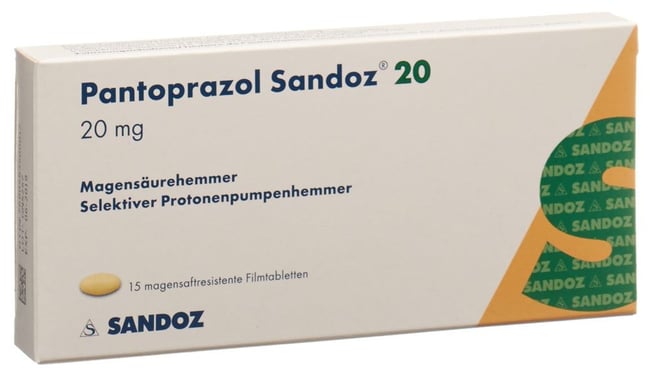 PANTOPRAZOLE Sandoz cpr pell 20 mg blist 15 pce | Commander en ligne