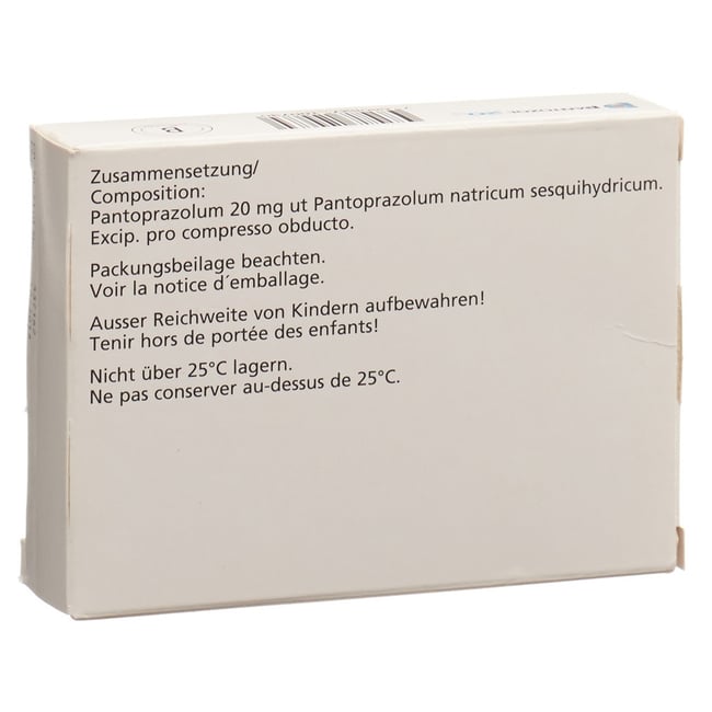 PANTOZOL Filmtabl 20 mg Blist 60 Stk | Online bestellen