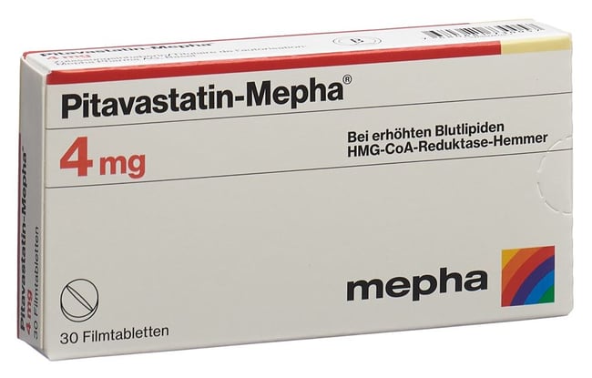 PITAVASTATIN Mepha Filmtabl 4 mg Blist 30 Stk | Online bestellen