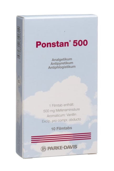Ponstan cpr pell 500 mg blist 10 pce | Commander en ligne
