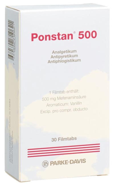 Ponstan cpr pell 500 mg blist 30 pce | Commander en ligne