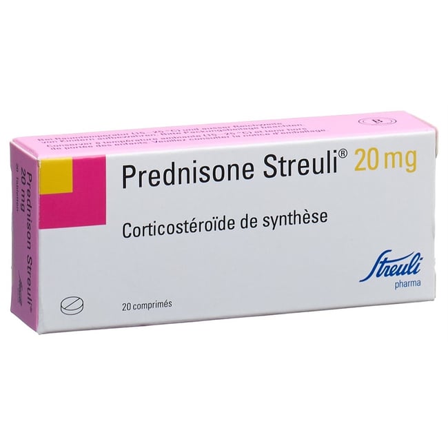 PREDNISONE Streuli cpr 20 mg blist 20 pce | Commander en ligne