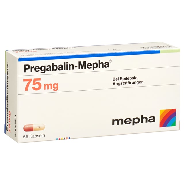 PREGABALINE Mepha Kaps 75 mg Blist 56 Stk | Online bestellen