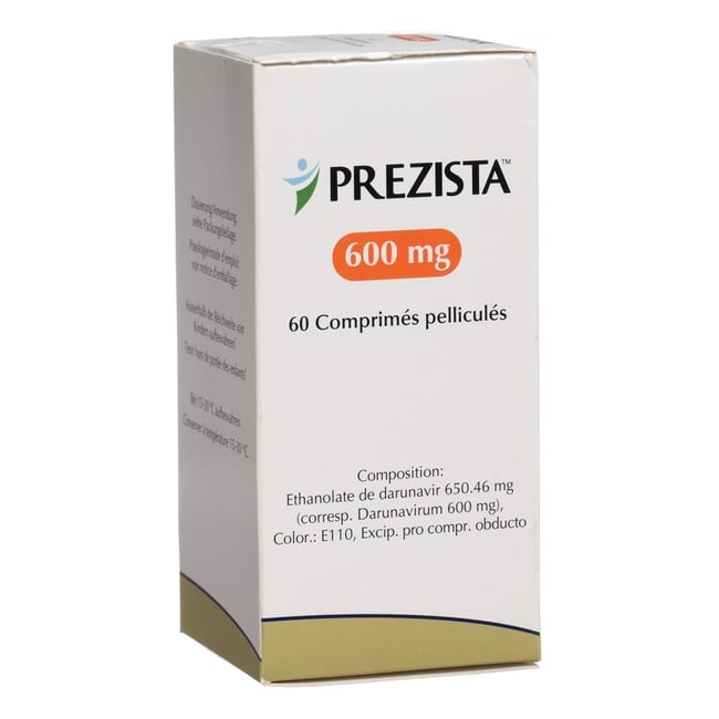 PREZISTA cpr pell 600 mg bte 60 pce | Commander en ligne