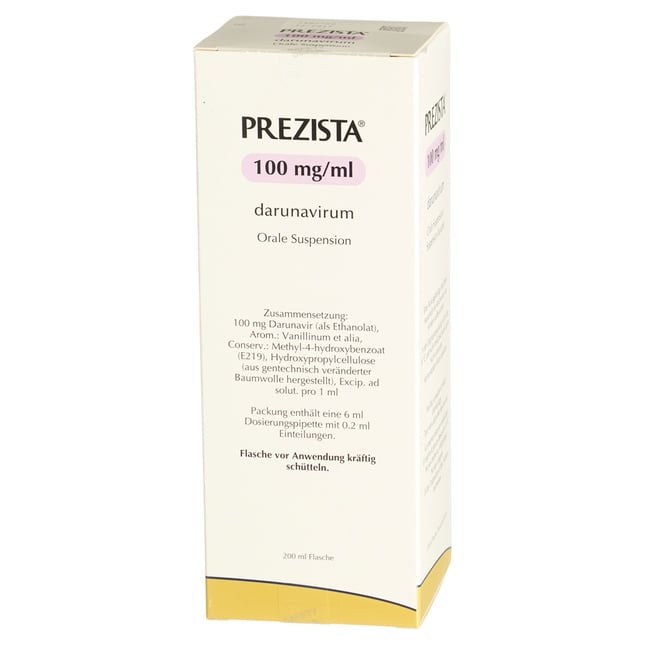 PREZISTA Orale Suspension Susp 100 mg/ml Fl 200 ml | Online bestellen