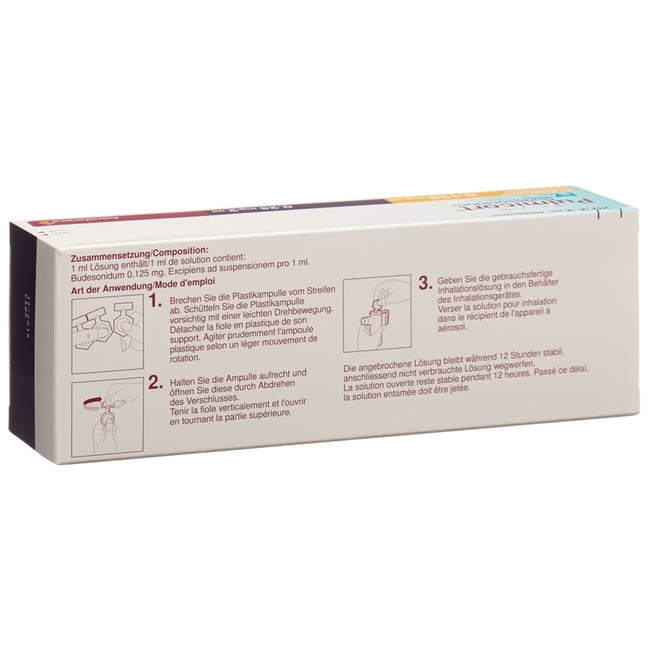 PULMICORT susp inhal 0.125 mg/ml respule 2 ml | Commander en ligne