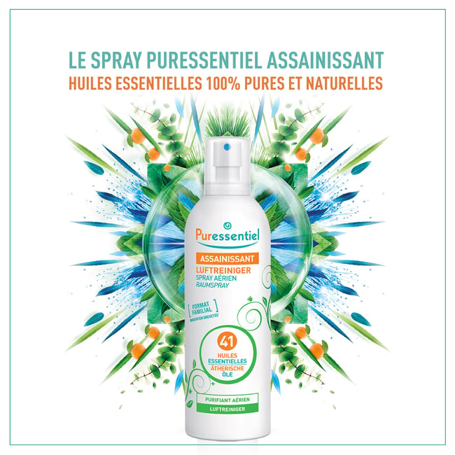 Puressentiel spray assainissant aux 41 huiles essentielles 500 ml ...