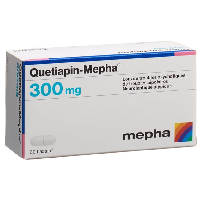 QUETIAPINE Mepha Filmtabl 300 mg Blist 60 Stk | Online bestellen