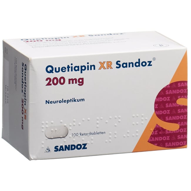 QUETIAPINE XR Sandoz Ret Tabl 200 mg Blist 100 Stk | Online bestellen