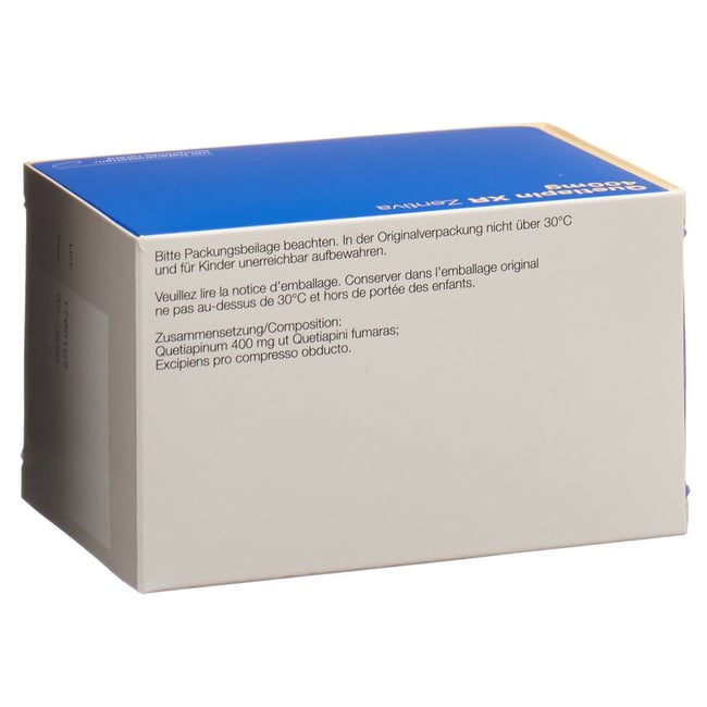 QUETIAPINE XR Zentiva cpr ret 400 mg blist 100 pce | Commander en ligne