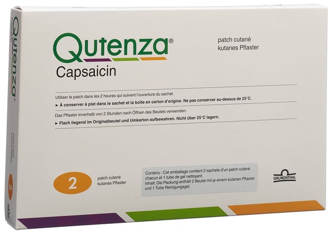 QUTENZA empl 8 % Capsaicine sach 2 pce | Commander en ligne