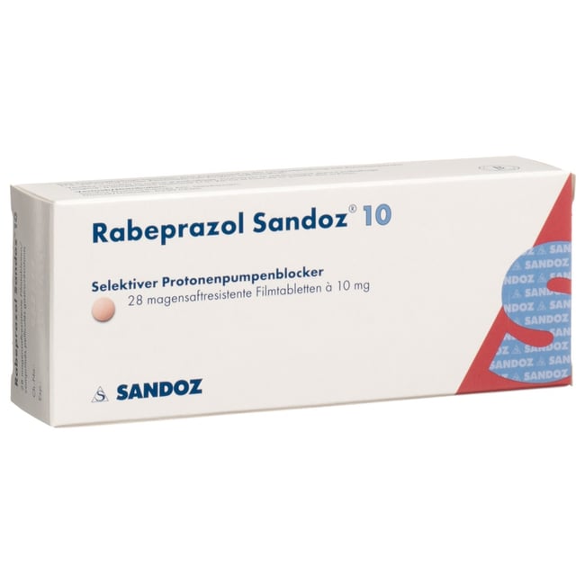 RABEPRAZOLE Sandoz Tabl 10 mg Blist 28 Stk | Online bestellen