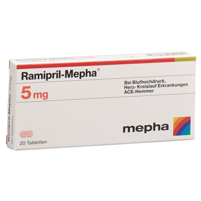 RAMIPRIL Mepha Tabl 5 mg Blist 20 Stk | Online bestellen